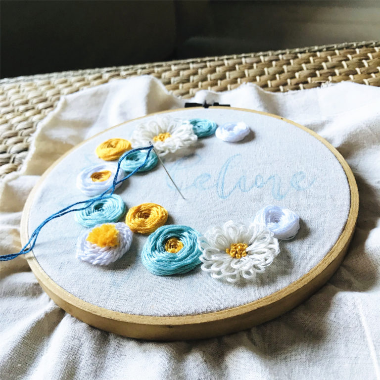 Name Embroidery - Celine - The Clumsy Hand by Kiki's Art